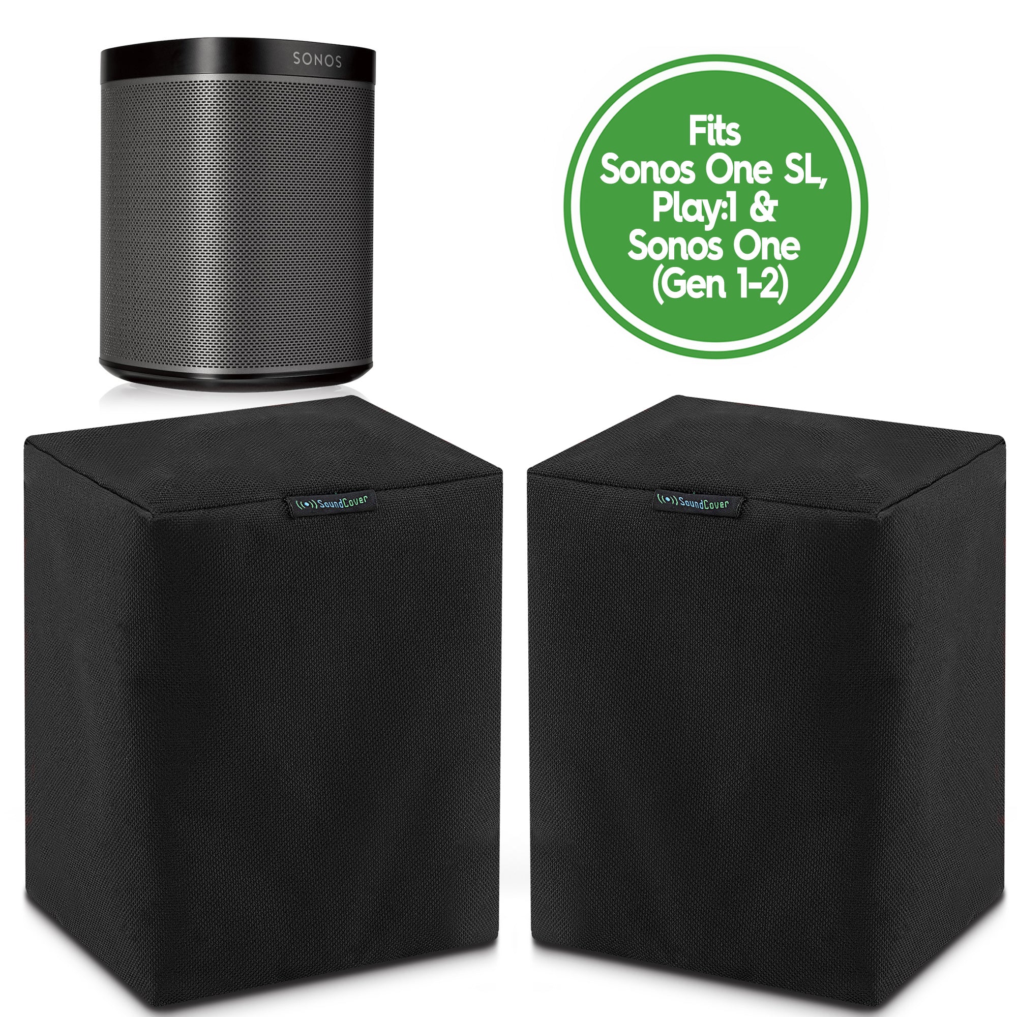 600D Sonos Play/One Speaker Covers – Waterproof, Dual-Zip (4 Variants ...